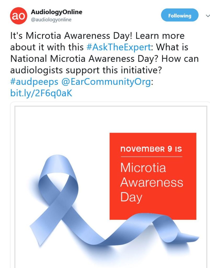 Third Annual National Microtia Awareness Day with the Ear Community ...