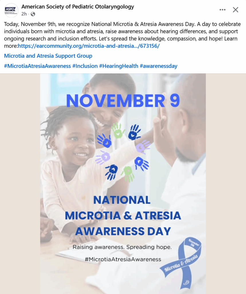 Microtia and Atresia Awareness Day – embracing a decade of global ...